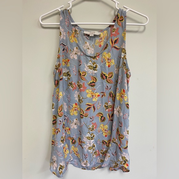 LOFT | Tops | Loft Brand Floral Tank Top | Poshmark
